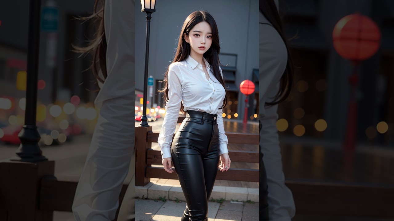 Seductive Leather Lookbook | 4K | AI Art Lab #shorts