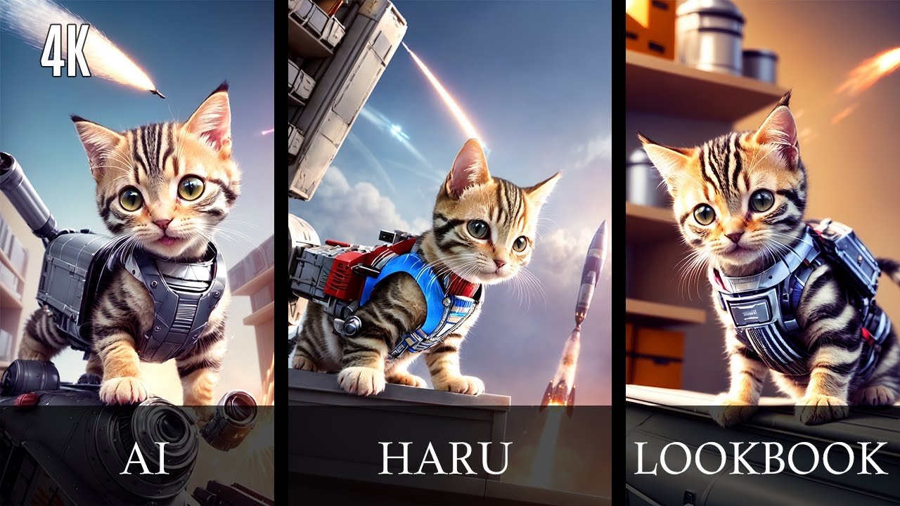 [4K AI art] Cats are actually Alien creatures! Space Ai Lookbook | 고양이는 ...