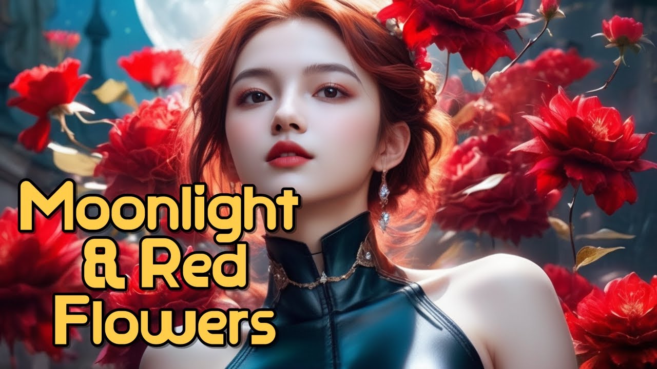 [AI Journey] Moonlight & Red Flowers #AIJourney #Moonlight #RedFlowers