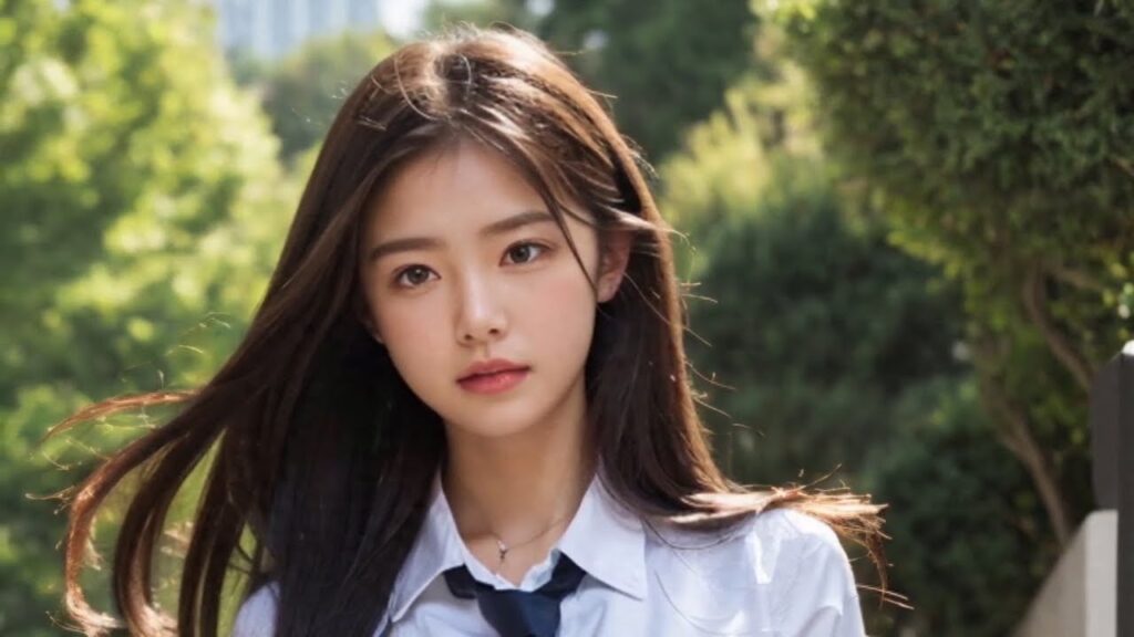 AI美女9 - №09「カラフルでオシャレな制服♡ヘソだし+JK+ミニスカ+髪長+女子高生+美少女」