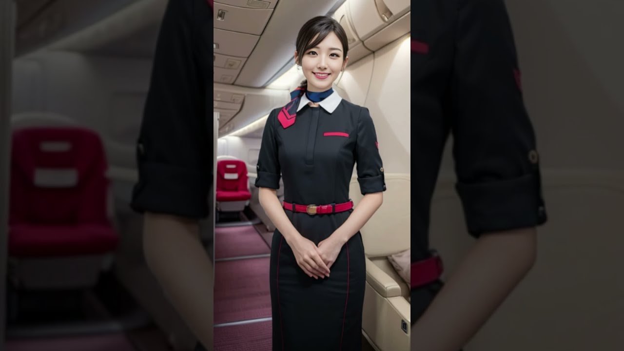 【AIグラビア】AI ART LOOKBOOK - flight attendant 【AI写真集】