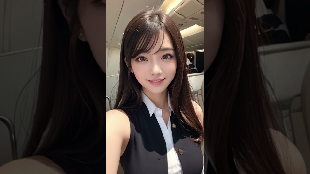 【AIグラビア】AI ART LOOKBOOK - flight attendant 【AI写真集】