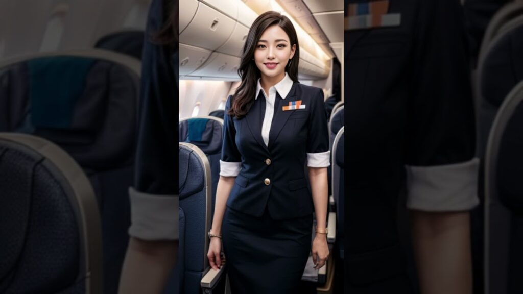 【AIグラビア】AI ART LOOKBOOK - flight attendant 【AI写真集】