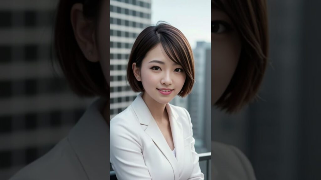 【AIグラビア】AI ART LOOKBOOK - news caster 【AI写真集】